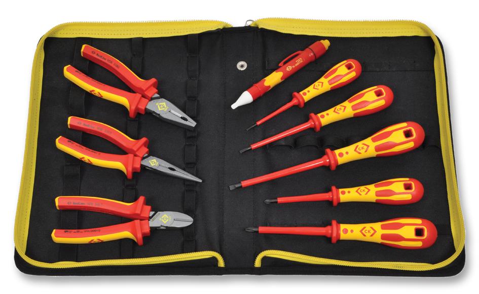 VDE Insulated Electrician's Pliers & Screwdriver Kit, 10 Piece - Ck ... VDE Insulated Electrician's Pliers & Screwdriver Kit, 10 Piece - Ck ...