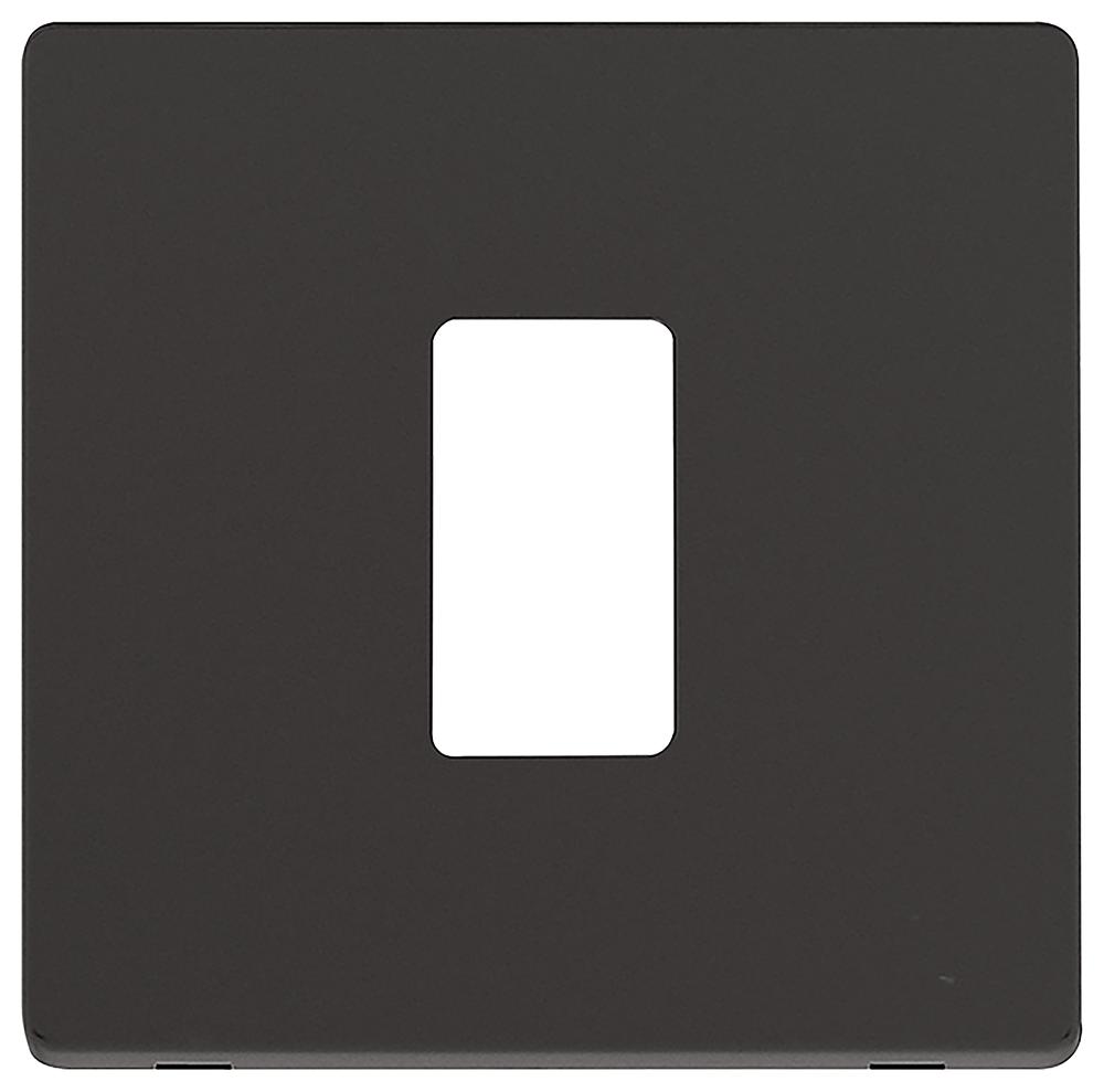 Definity Frontplate 1 Gang Black Gridpro Cpc