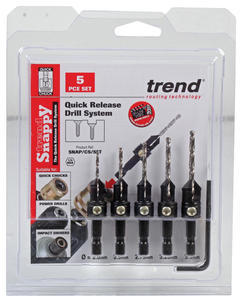 Drill Countersink Set 5 Piece Snappy CPC